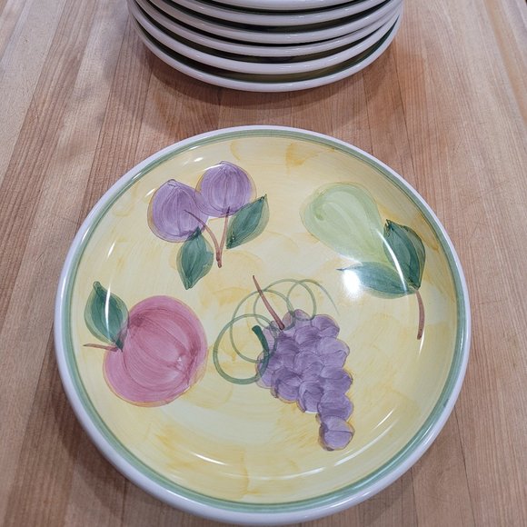 Caleca | Dining | Two Caleca Frutta Hand Painted Italian Salad Plates ...